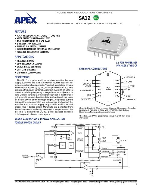 SA12 - Apex Microtechnology