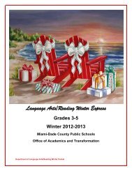 Text Structure - Division of Language Arts/Reading