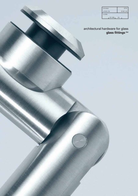 architectural hardware for glass glass fittings(2a)