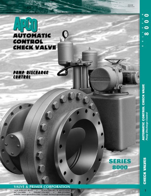 Automatic Control Check Valves - Summit Valve and Controls