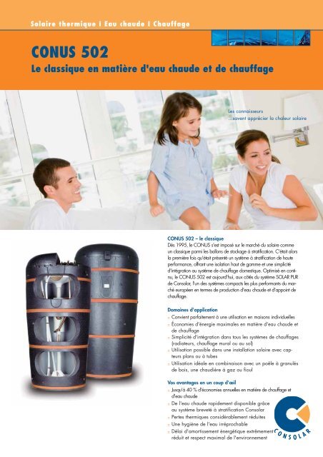 CONUS 502 Le classique en matière d'eau chaude et de ... - Consolar