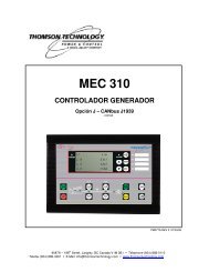 mec 2 controlador para motor/generador - Thomson Technology