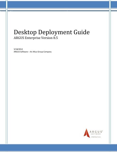 Desktop Deployment Guide.pdf - ARGUS Software