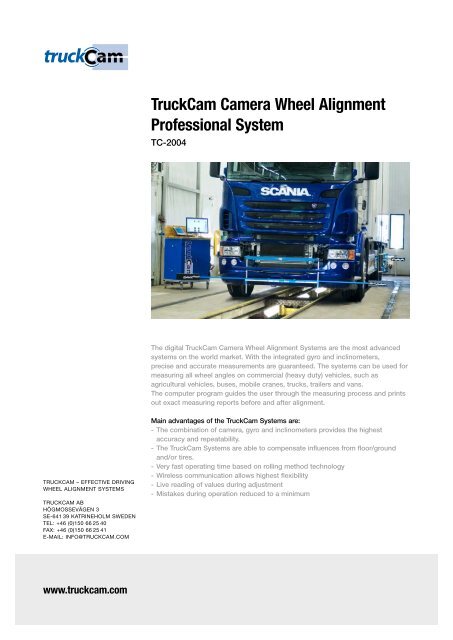 TruckCam Camera Wheel Alignment Professional System