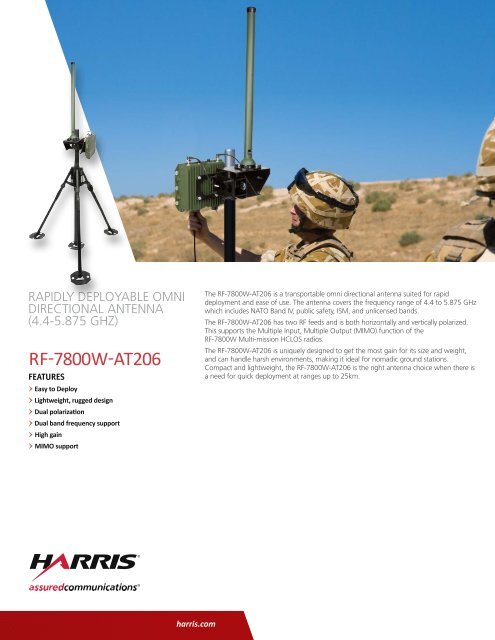 RF-7800W-AT206 - Harris Corporation