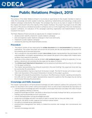 Entrepreneurship Innovation Plan Event, 2013 - DECA