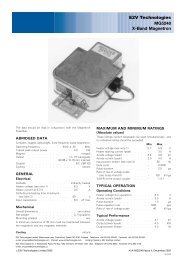 E2V Technologies MG5223F S-Band Magnetron - Furuno