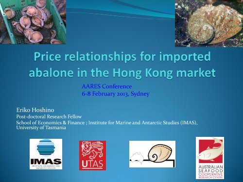 price integration and demand analysis of abalone in the hong kong ...