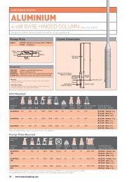 Base Hinged Columns - Heavy Duty - Abacus Lighting