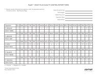 RapID™ ONE QUALITY CONTROL REPORT FORM