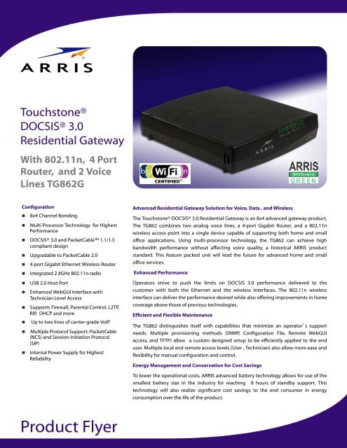 Arris Tg862 Troubleshooting