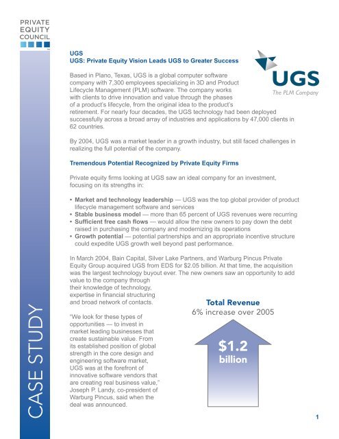CASE STUDY - Private Equity Growth Capital Council