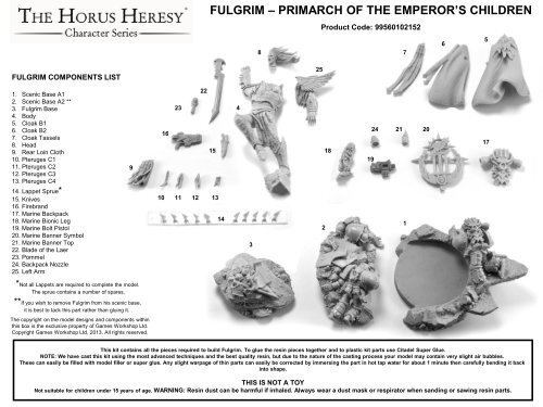 fulgrim – primarch of the emperor's children - Forge World