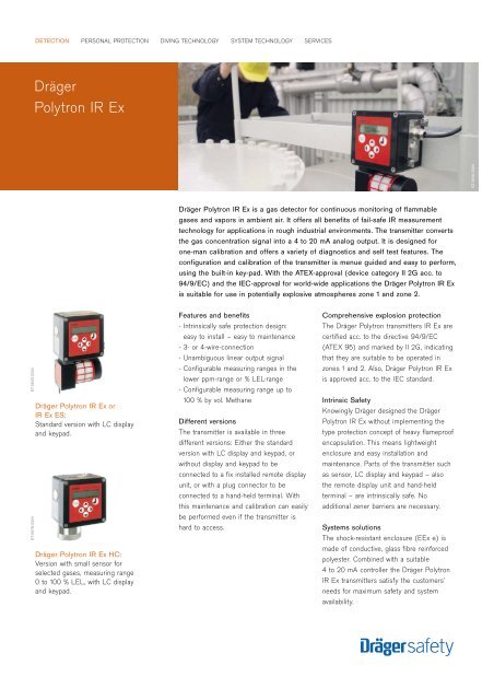 Dräger Polytron IR Ex - George E. Booth Co., Inc.