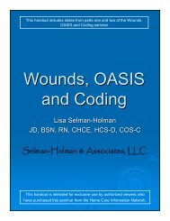OASIS Wound Assessment & Documentation Guidelines