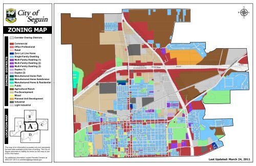 ZONING MAP A C City of Seguin
