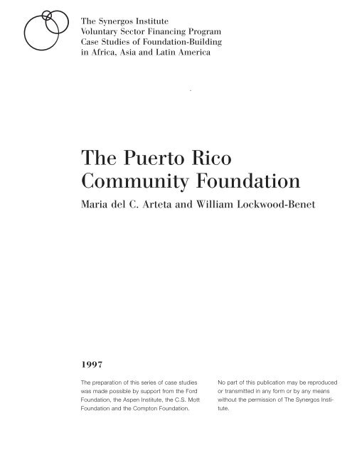The Puerto Rico Community Foundation: A Case Study - Synergos