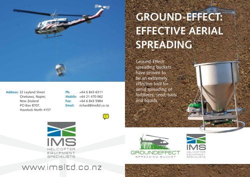 Ground-effect: effective aerial spreadinG - IMS New Zealand Ltd