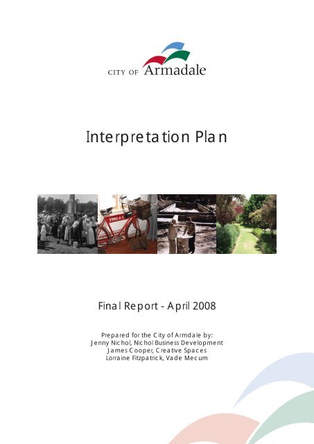 Museum Interpretation Plan and Style Guide 2008 - City of Armadale