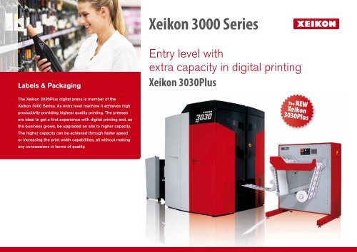 Xeikon 3030Plus Specification Sheet