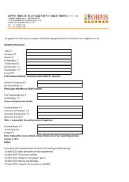 Strata control certificate - OHMS