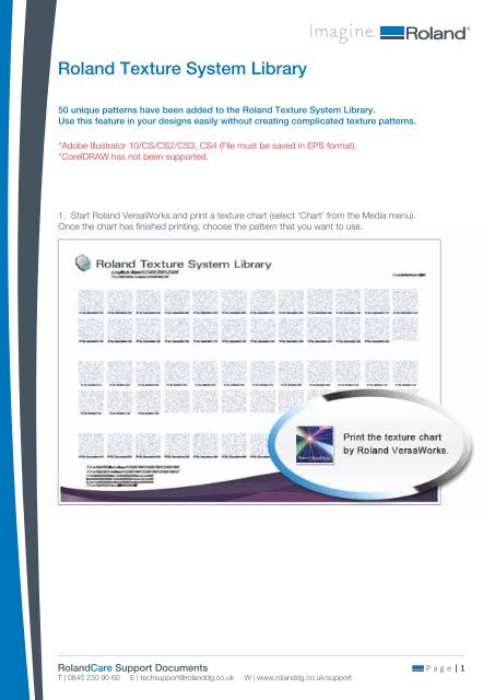 Roland Texture System Library - Roland DG