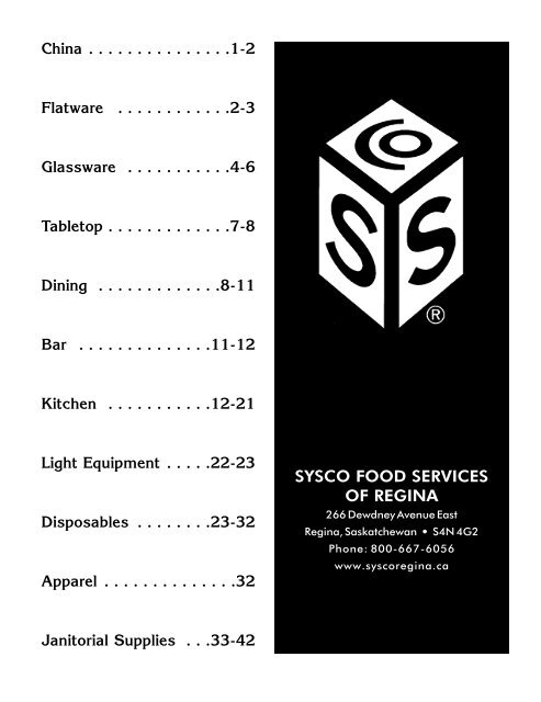 SYSCO FOOD SERVICES OF REGINA - Sysco Canada