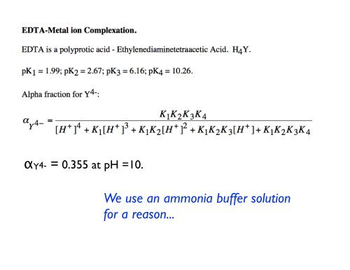 Zinc-EDTA Complexation Reaction