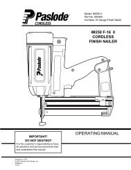 Parts Diagram - Paslode