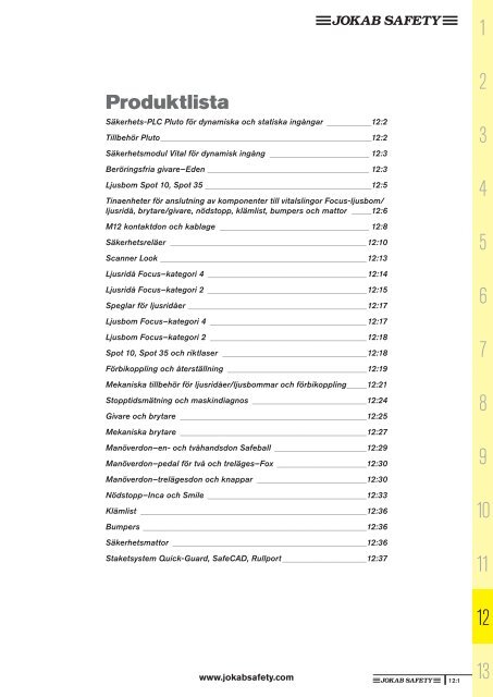 Produktlista - Jokab Safety