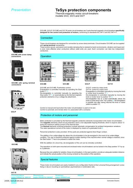 TeSys protection components - Trinet