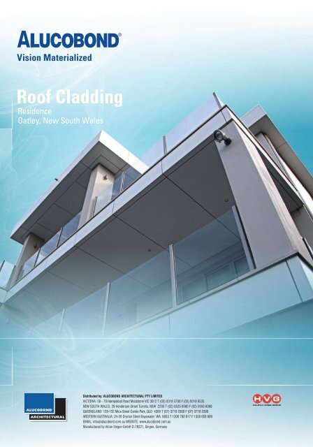 Alucobond Roof Cladding Flyer - Alucobond Architectural