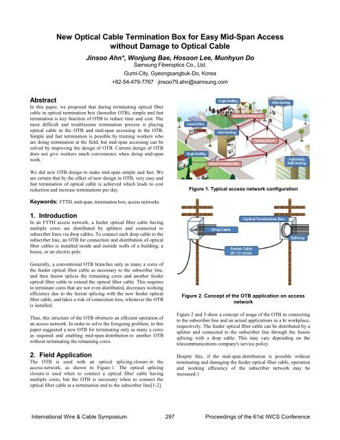 New Optical Cable Termination Box for Easy Mid-Span Access ...