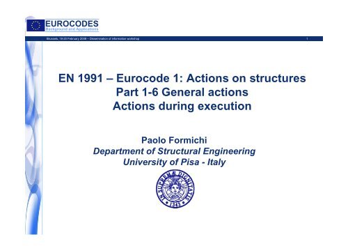 EN 1991 – Eurocode 1: Actions on structures Part 1-6 ... - Eurocodes