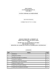 Application form for nomination under Section 6 of - India Post