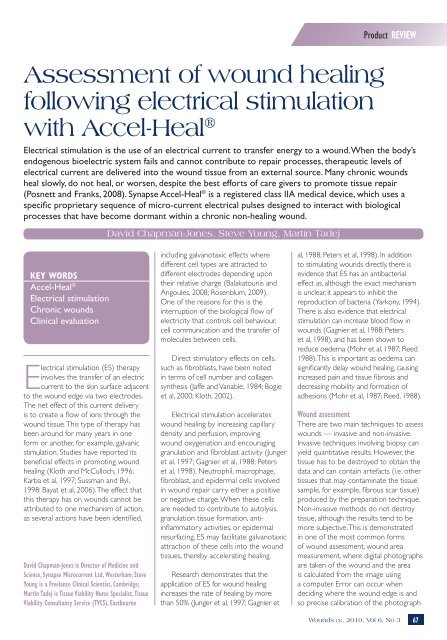 Assessment of wound healing following electrical ... - Accel-Heal