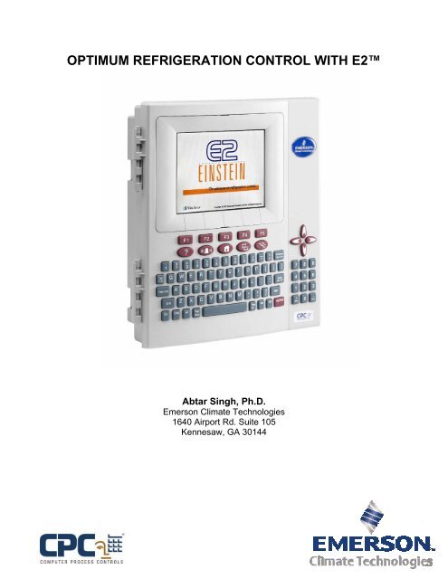 Optimum Refrigeration Control with E2 - Emerson Climate ...