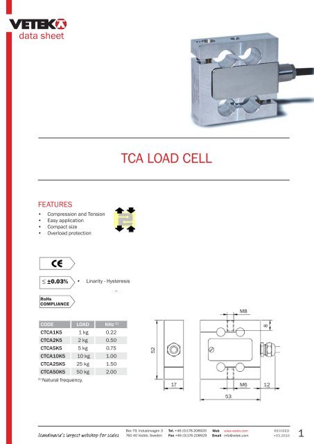 tca Load ceLL