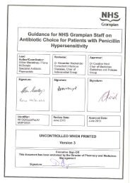 Covert Administration of Medication - NHS Grampian