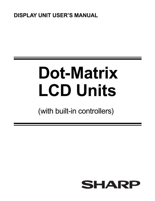 Dot-Matrix LCD Units (with built-in controllers) - courses.cit.cornell.edu