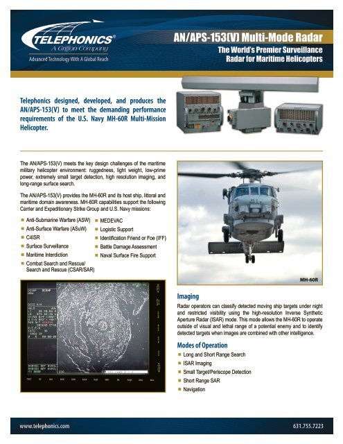 AN/APS-153(V) Multi-Mode Radar - Telephonics Corporation