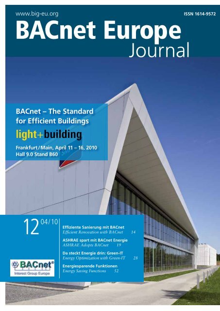 BACnet – The Standard for Efficient Buildings