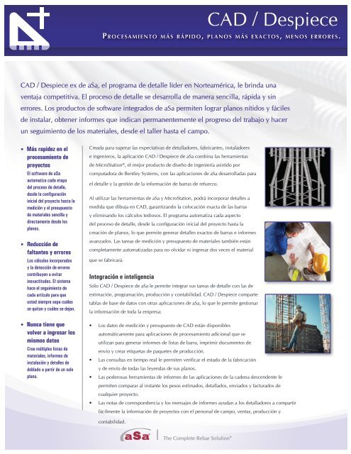 CAD / Despiece - aSa Rebar Software