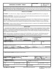 DD Form 137-6, Dependency Statement - Full Time Student 21 - 22 ...