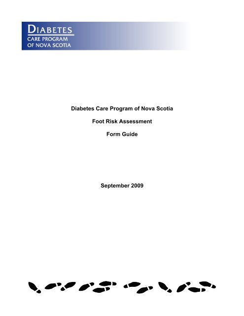 Diabetes Care Program of Nova Scotia Foot Risk Assessment Form ...
