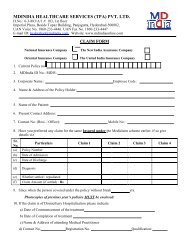 MDINDIA HEALTHCARE SERVICES (TPA) PVT. LTD.