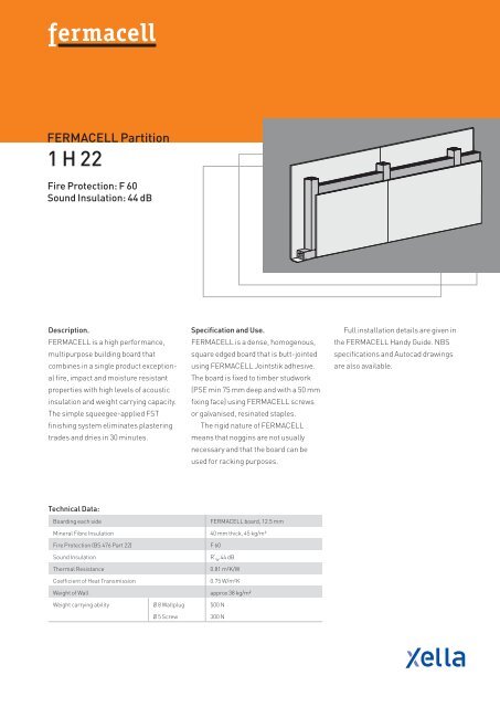 FERMACELL Partition 1 H 22