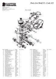 Hayter - Heritage Tractor 13/30 Code 131F