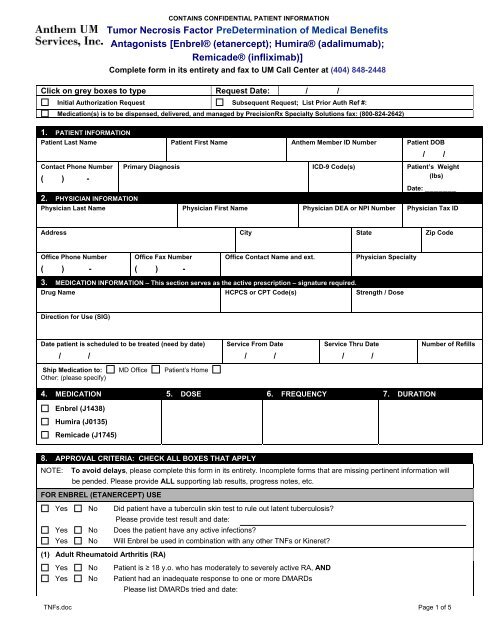 PRE-DETERMINATION REQUEST