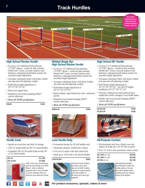 Track Hurdles - Track and Field Equipment